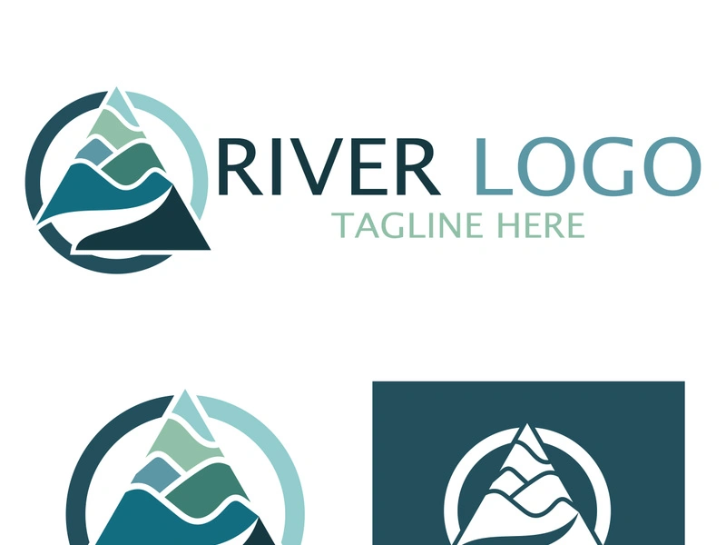 River Logo vector icon illustration design template by ~ EpicPxls